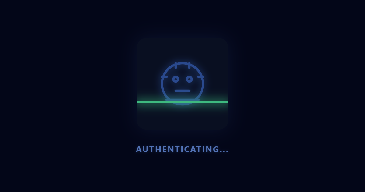 Biometric Face ID Scanner UI CSS (Code Snippet) - CodeShack