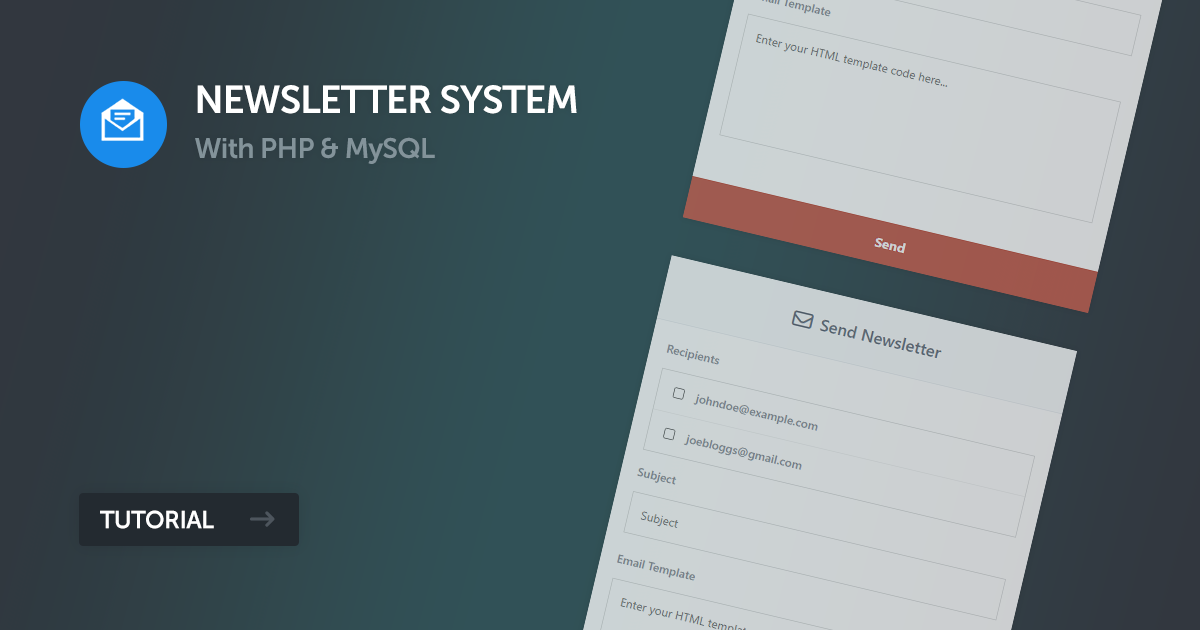 Newsletter System with PHP and MySQL