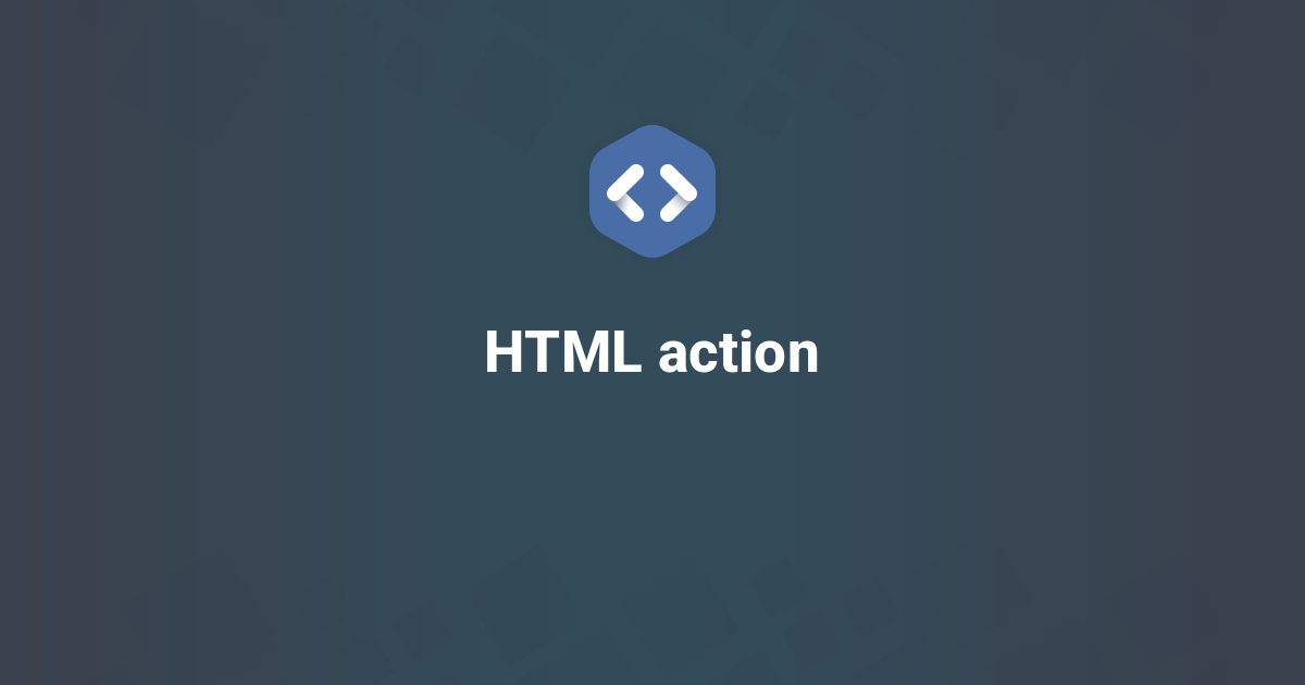 HTML action tag