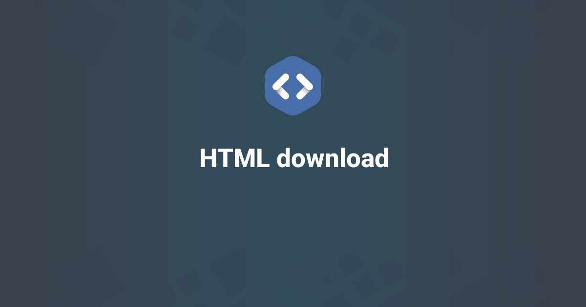 HTML download tag