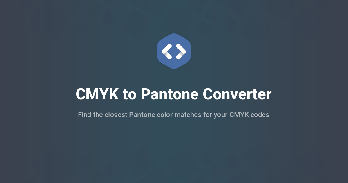CMYK to Pantone Color Converter - Find Closest Pantone Matches
