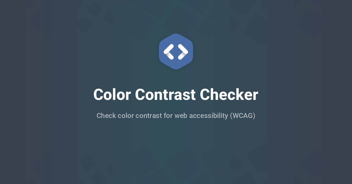 Color Contrast Checker - WCAG AA & AAA Validator