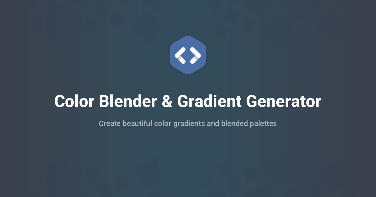 Color Blender & Gradient Generator - Create CSS Gradients