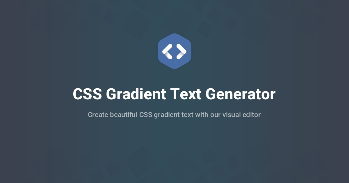 CSS Gradient Text Generator - Free Online Tool