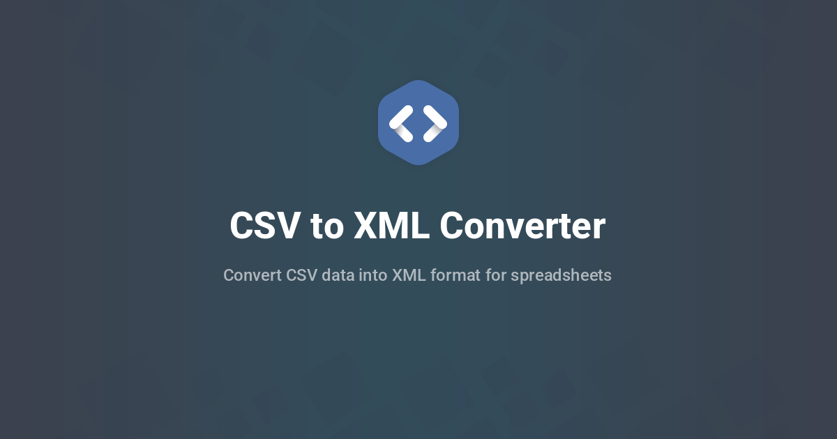 CSV to XML Converter - Free Online Data Tool