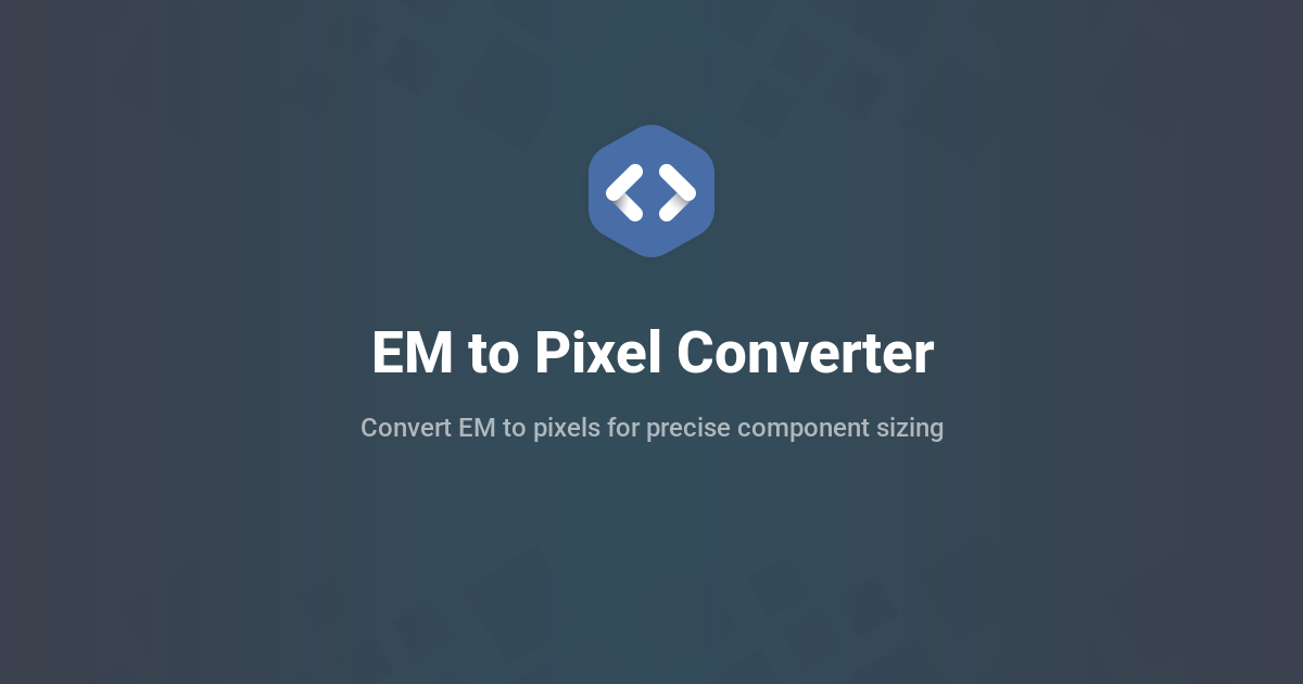Em To Pixel Converter Css Unit Calculator