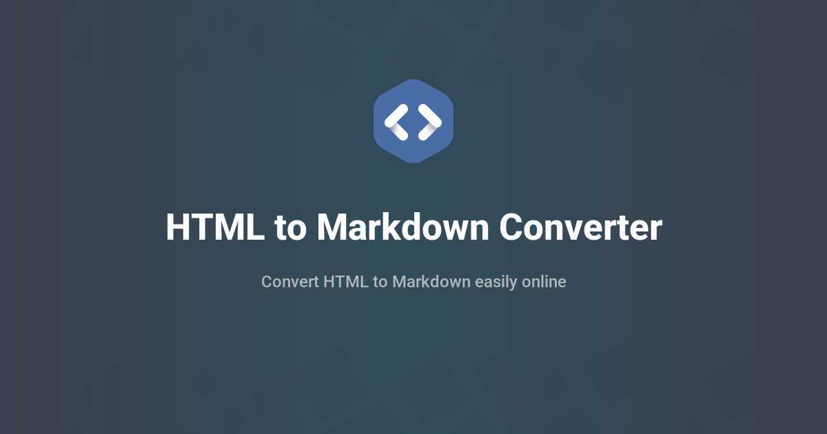 HTML to Markdown Converter - Convert your HTML code to Markdown online HTML to Markdown Converter - Convert your HTML code to Markdown online