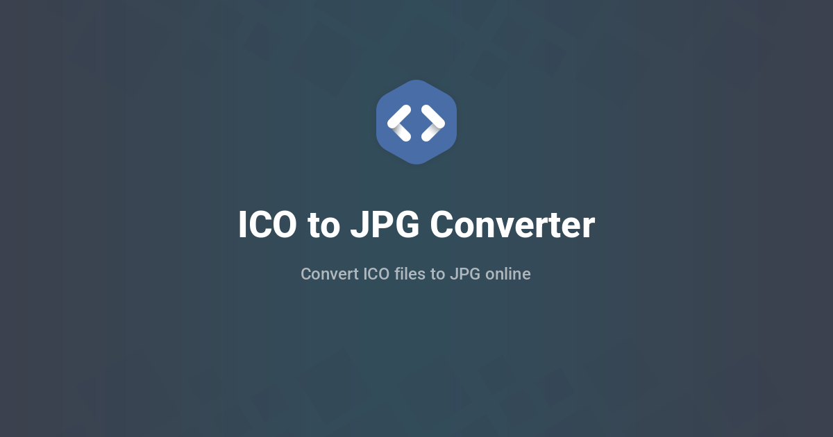 ICO to JPG Converter - Online Icon to Image Tool