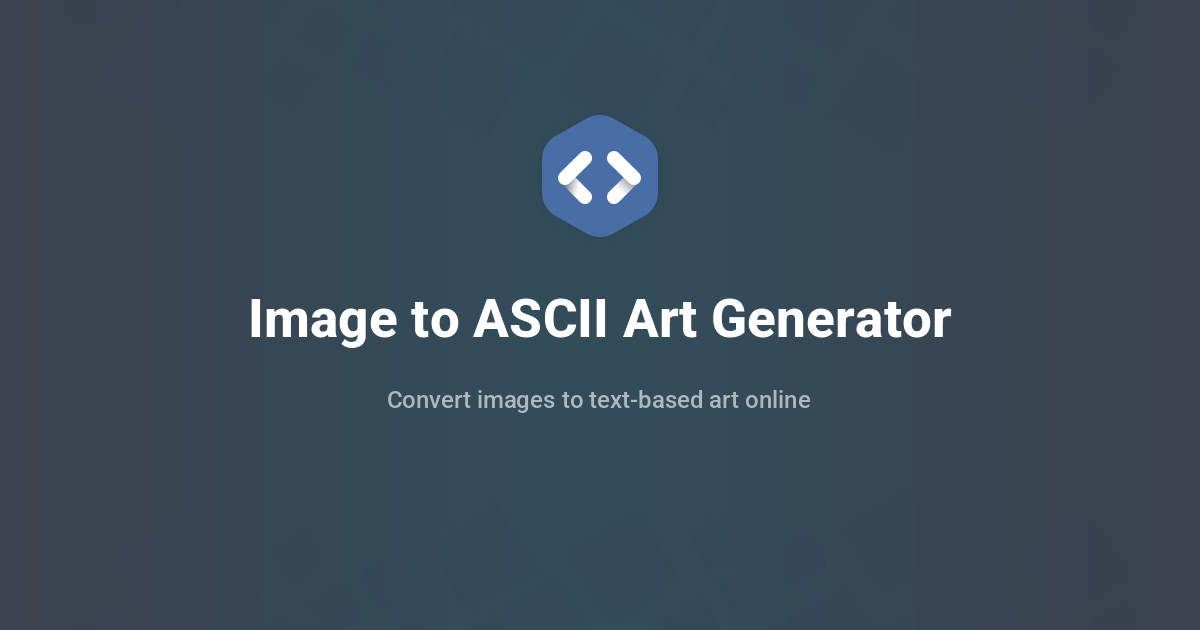 Image to ASCII Art Generator - Online Converter