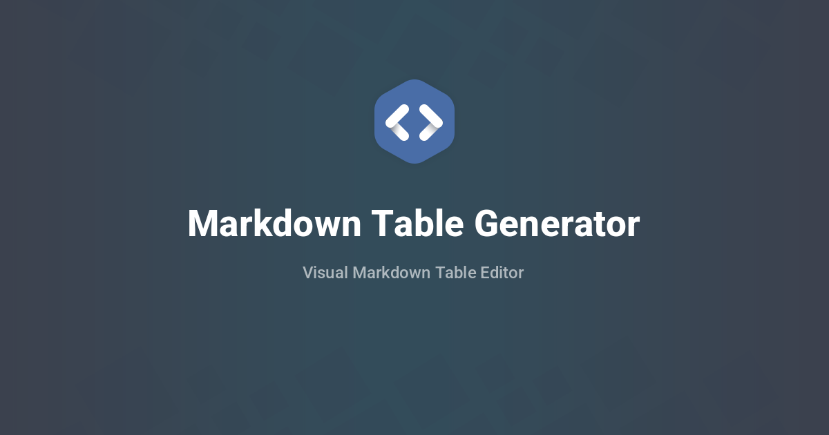 Markdown Table Generator - Visual Editor & Formatter