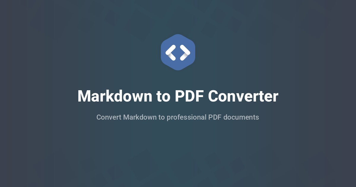Markdown to PDF Converter - Free Online Tool