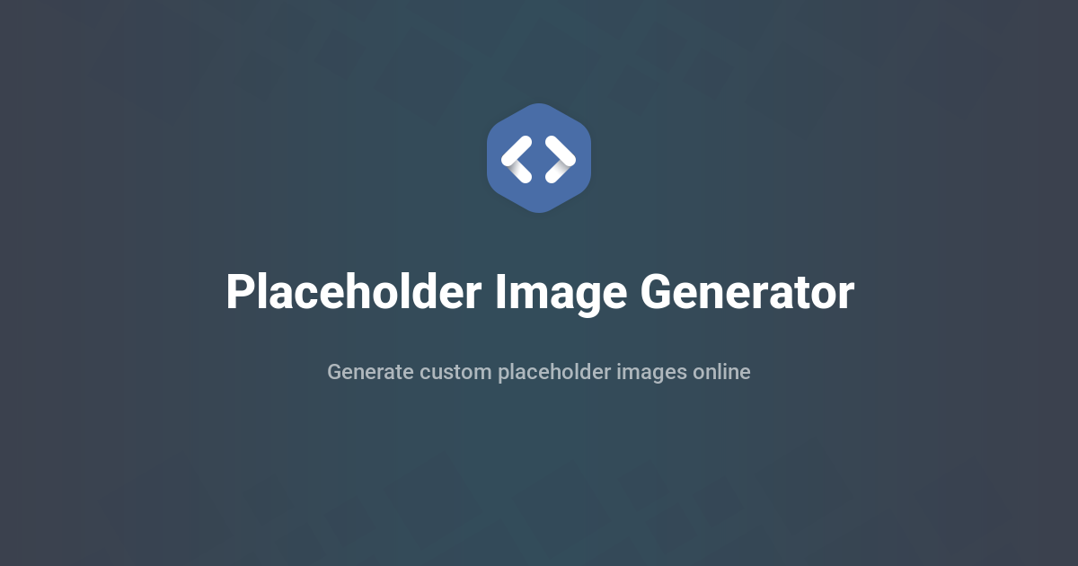 Placeholder Image Generator