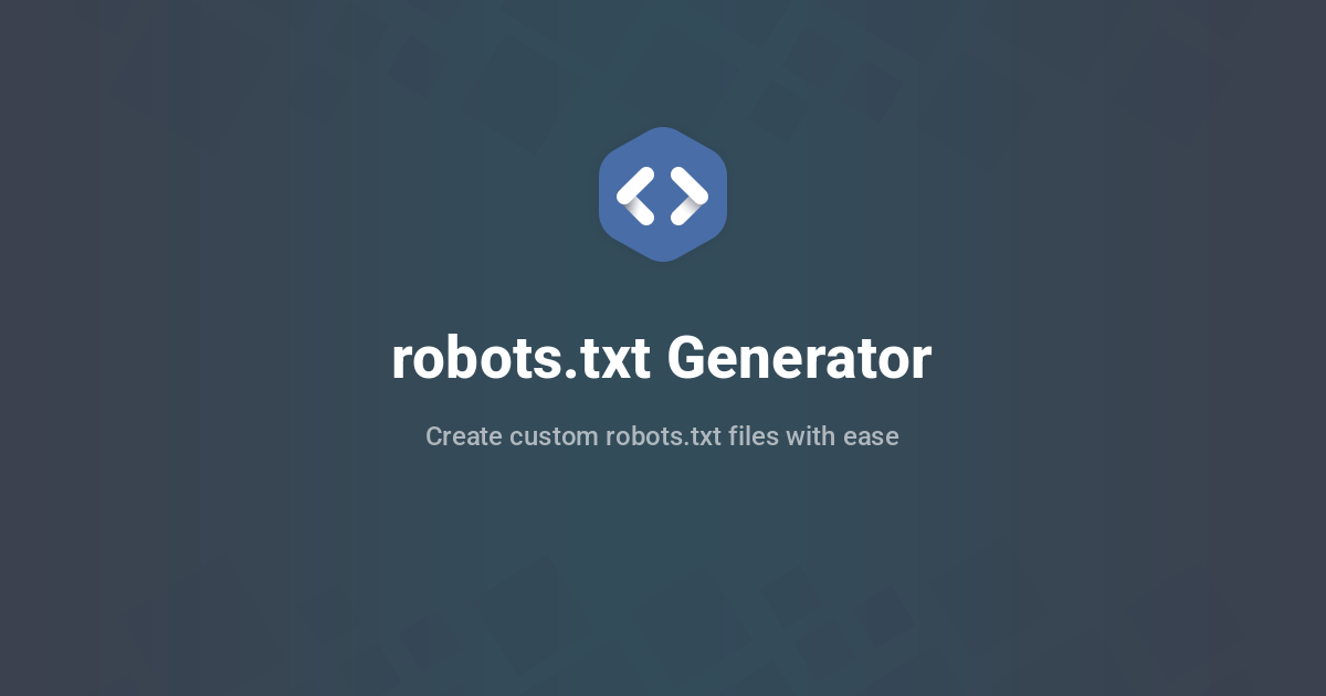 robots.txt Generator - Online Tool for SEO