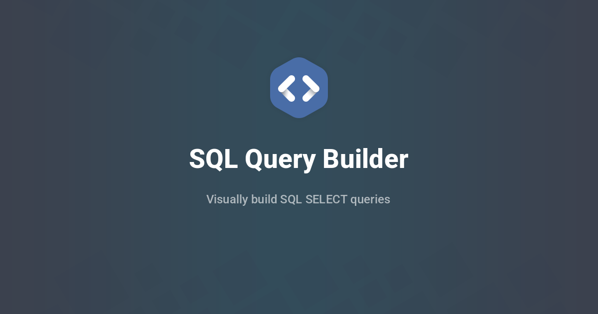 SQL Query Builder - Free Online Visual Tool