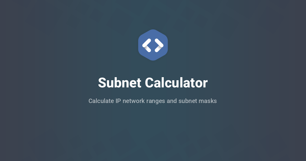 Subnet Calculator - IP & CIDR Network Tool