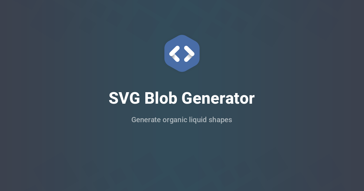 SVG Blob Generator - Create Organic Shapes Online