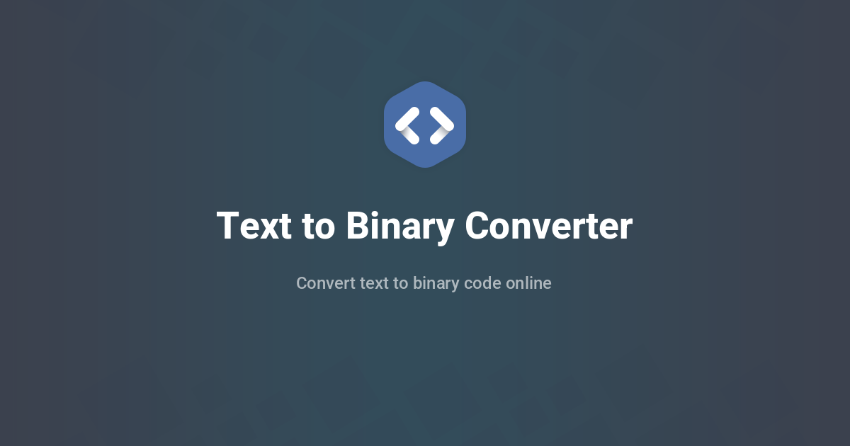 Text to Binary Converter - Online Tool