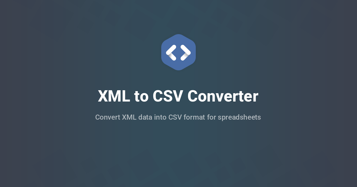 XML to CSV Converter - Free Online Data Tool